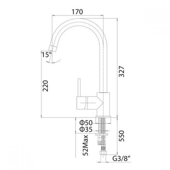 (已停產) 瑞士 FRANKE PT 903C Alto 廚盆龍頭 - 香港浴室潔具網購店