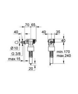 德國 GROHE 37095 波曲 (用於 Gr-38661) - 香港浴室潔具網購店