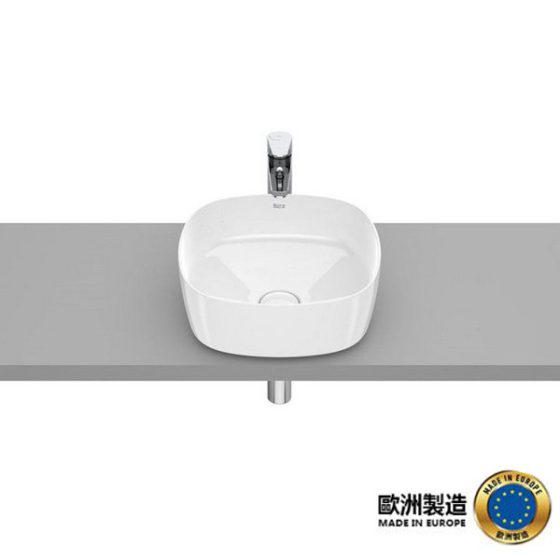 西班牙 ROCA Inspira SOFT A327502000 檯上面盆 370x370x140mm 白色 歐洲製造 - 香港浴室潔具網購店