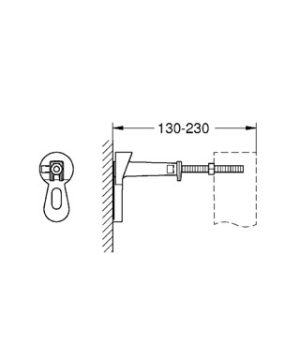 German GROHE Rapid Sl 38558M Wall Mounted Holder (For Gr-38528)