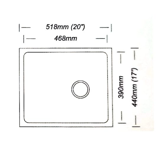 iDECOR U1042GC04 Stainless Steel Under-mount Kitchen Sink 518x440mm ...