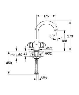 德國 GROHE Sentosa 31403 企身雙控面盆龍頭 - 香港浴室潔具網購店
